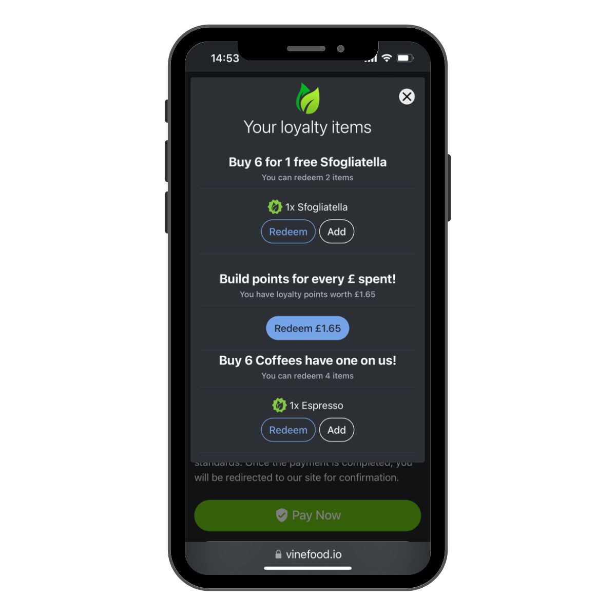 Our Self Ordering Platform: Vine - Haven Systems Limited