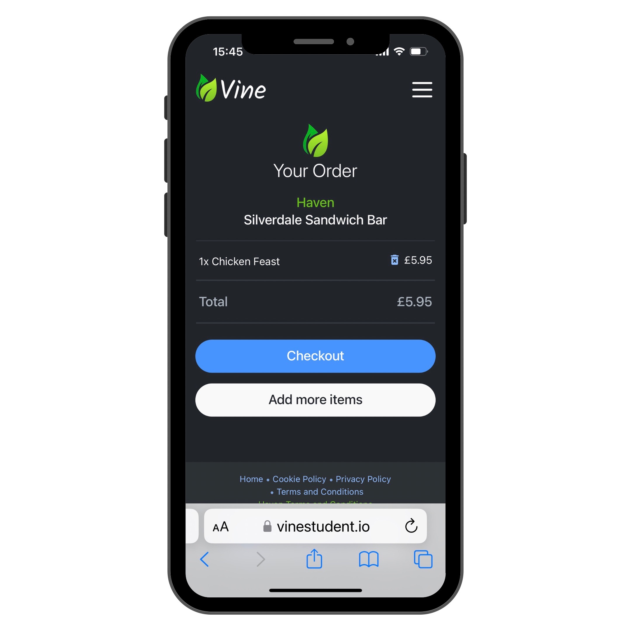 Our Self Ordering Platform: Vine - Haven Systems Limited